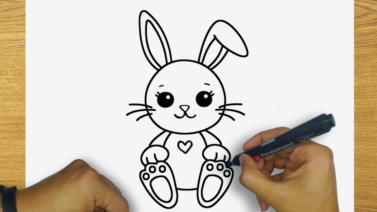 HOW TO DRAW BUNNY STEP BY STEP | DRAWING A BUNNY EASY - YouTube