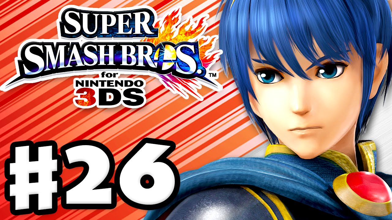 Super Smash Bros. 3DS - Gameplay Walkthrough Part 26 - Marth (Nintendo 3DS Gameplay) - YouTube