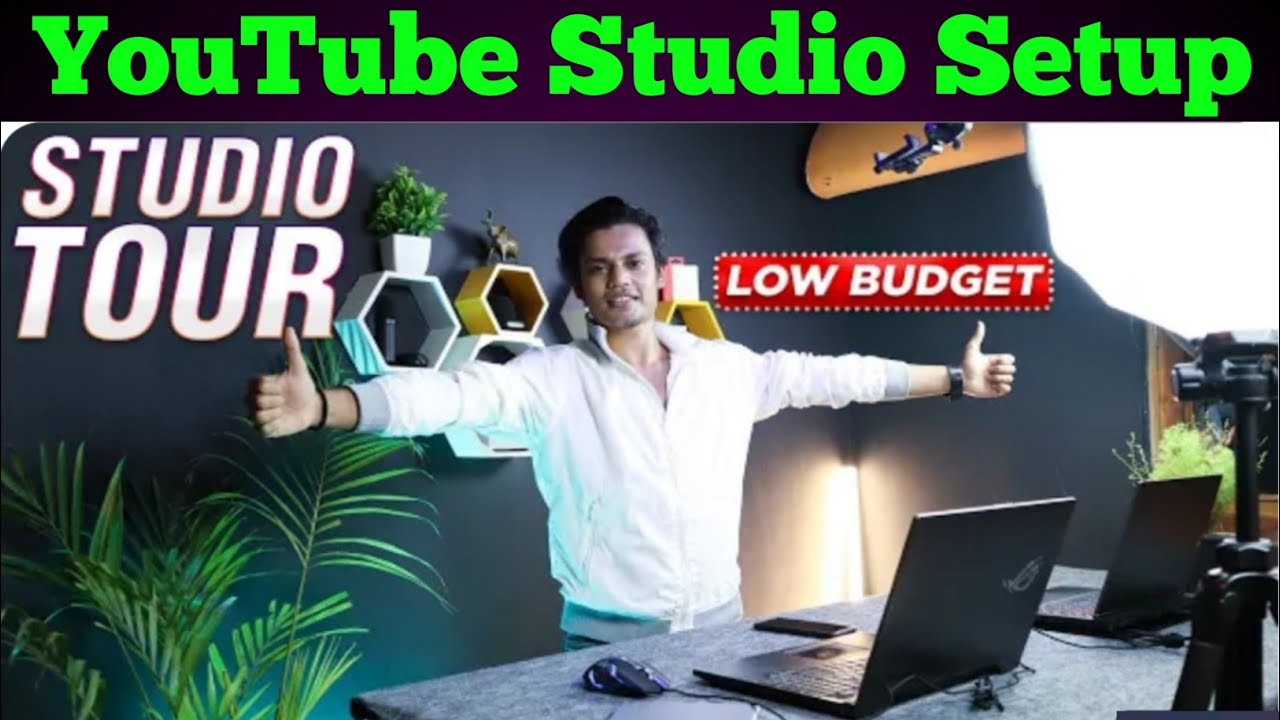 YouTube studio tour beautiful | yt studio decorated setup | office ...