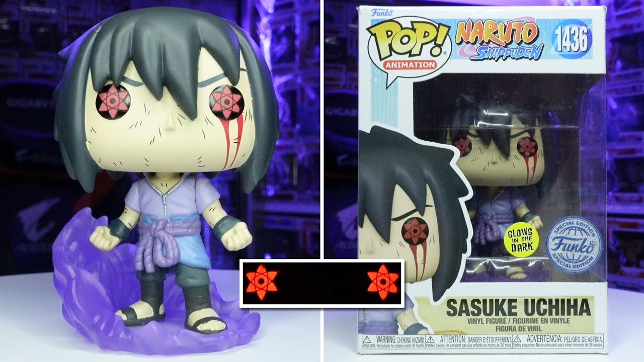 SASUKE UCHIHA 1436 GLOW | UNBOXING FUNKO POP NARUTO SHIPPUDEN - YouTube