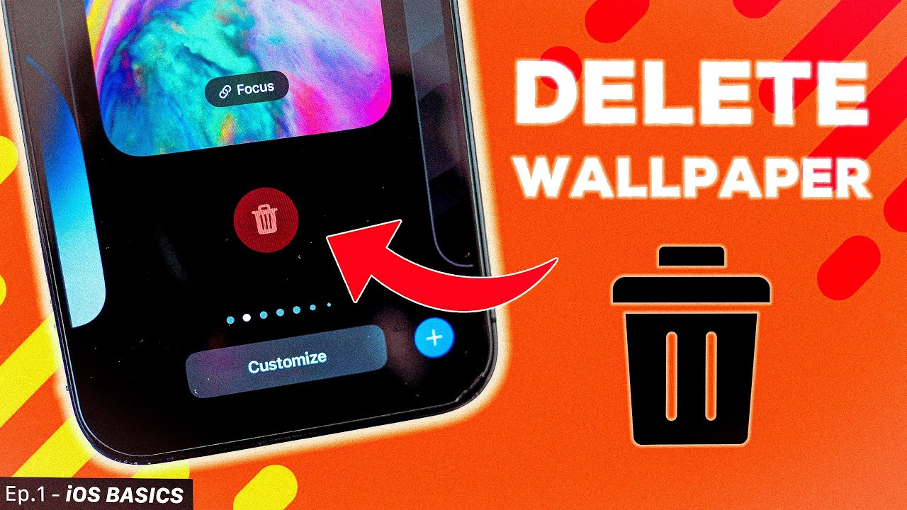 HOW TO DELETE WALLPAPER on Lock Screen iOS 17 [iOS Basics - Ep.1] - YouTube