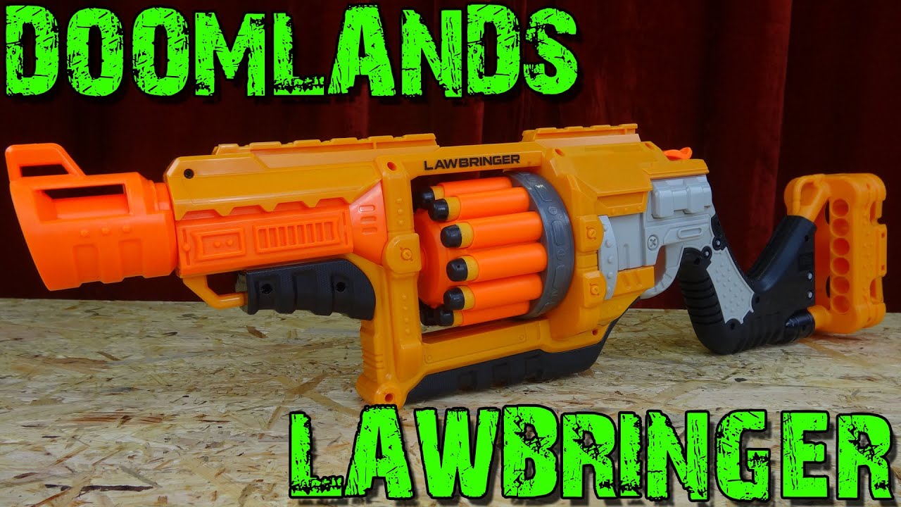"NERF DOOMLANDS 2169 LAWBRINGER BLASTER" -Vorstellung - YouTube