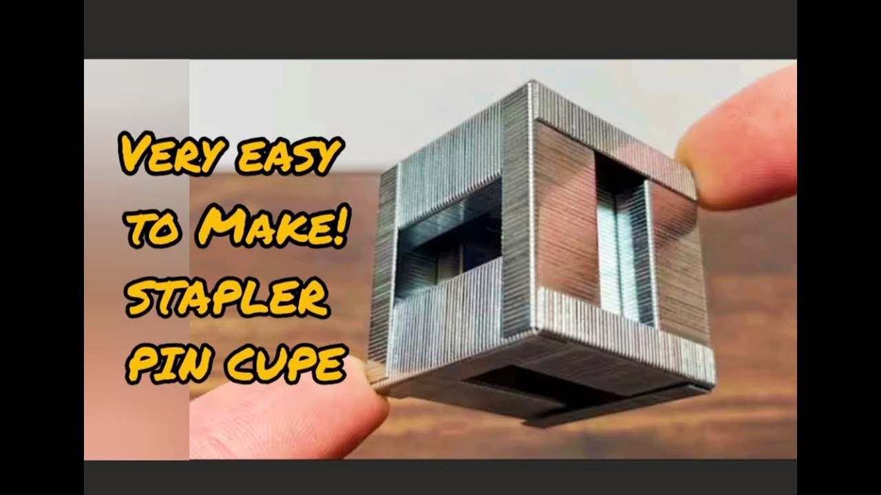 10 Stapler Hacks You Didn't Know/pin cube/ diy stapler - YouTube