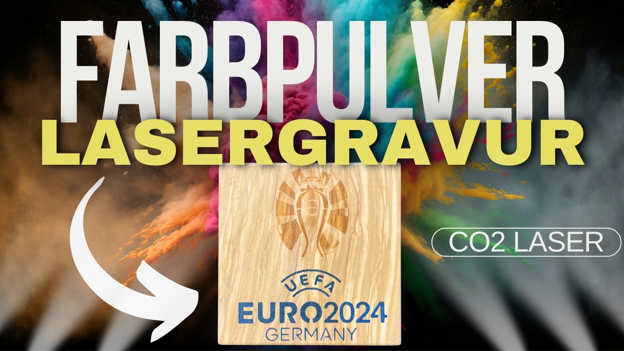 Mehrfarbige Gravuren auf Holz mit Laser & Farbpulver: So geht's! ⚽ ...