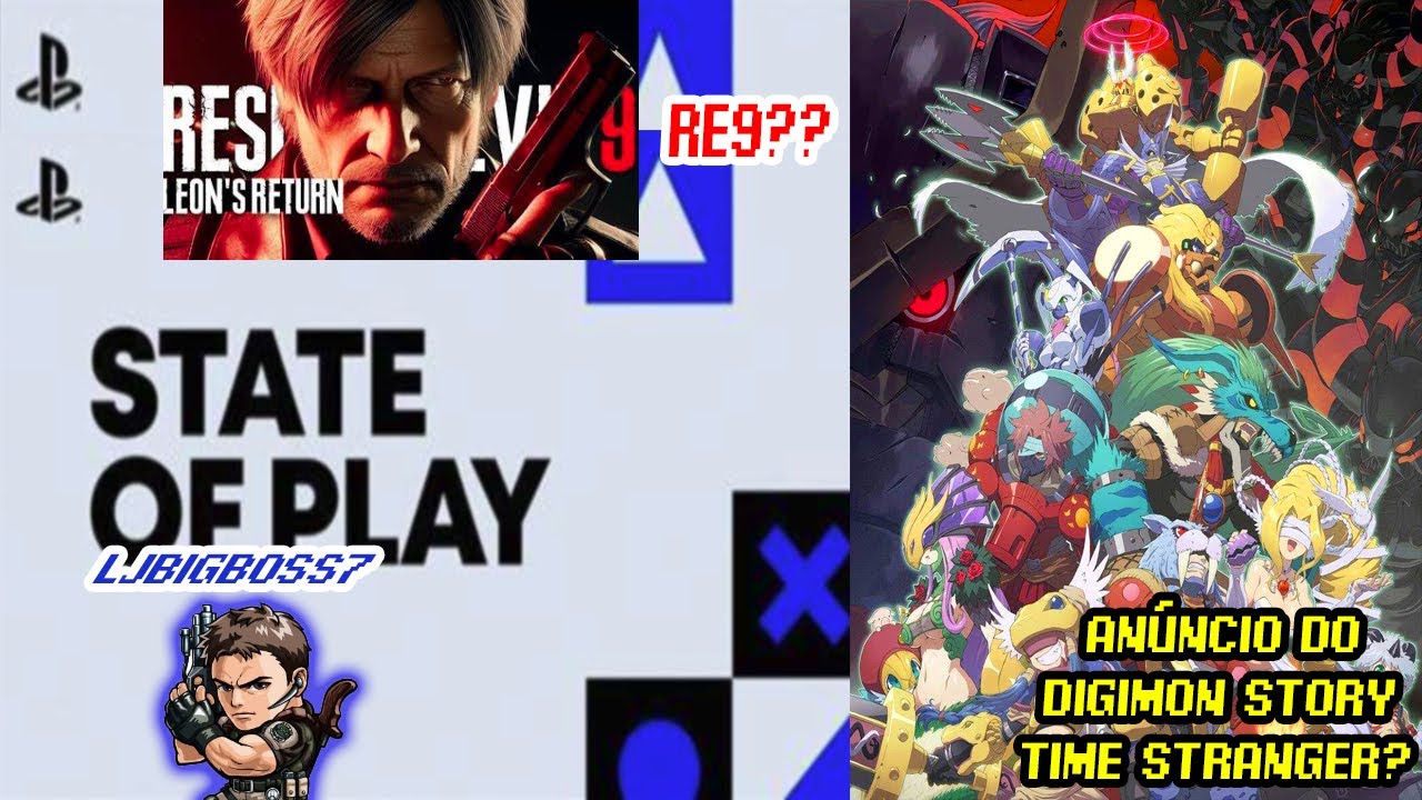 STATE OF PLAY - DIGIMON STORY TIME STRANGER VEM AÍ? RE9? #PS5 #XBOX # ...