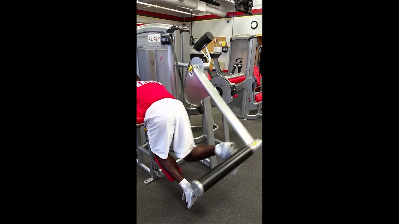 Glute Kickback (Machine) - YouTube