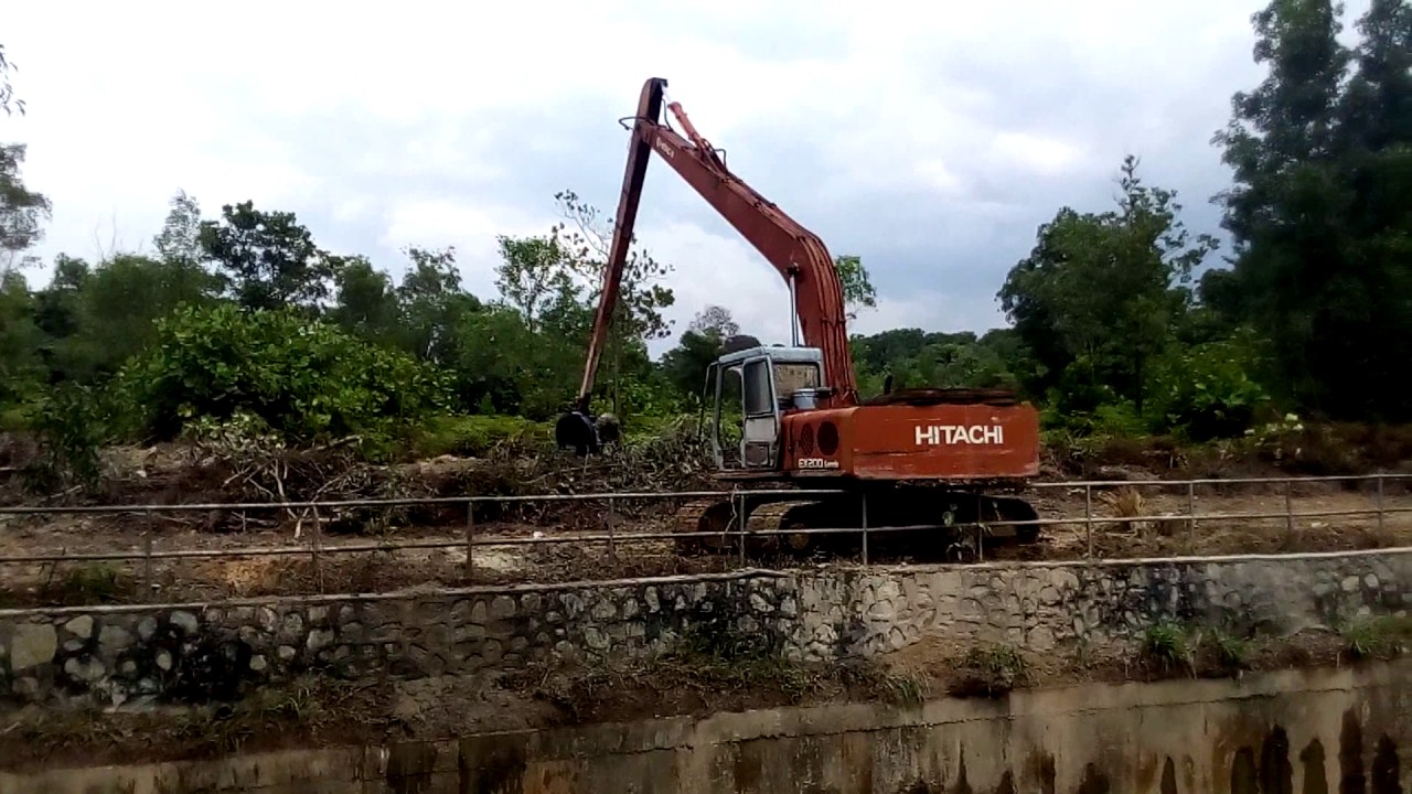 Excavator Long Arm - YouTube