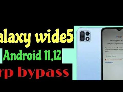 Samsung Galaxy Wide5 SM-E426S Android 11.12 Google lock Bypassing with one click with unlock ...