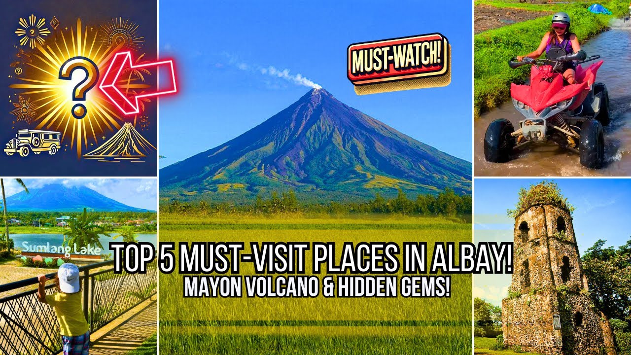 Top 5 Must-Visit Places in Albay, Philippines 🇵🇭 | Mayon Volcano ...