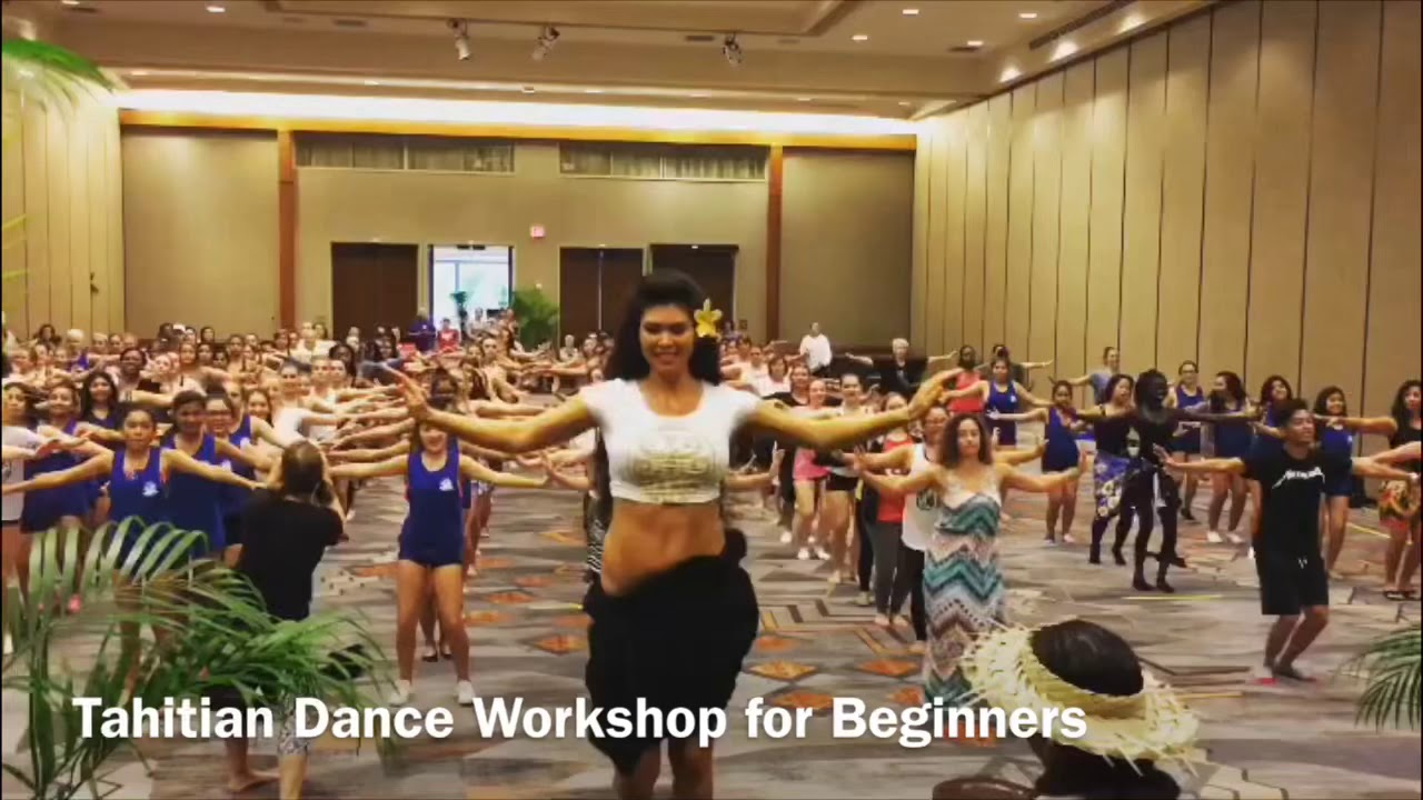 Tahiti Mana teaching Tahitian Dance Workshop for Beginners - YouTube