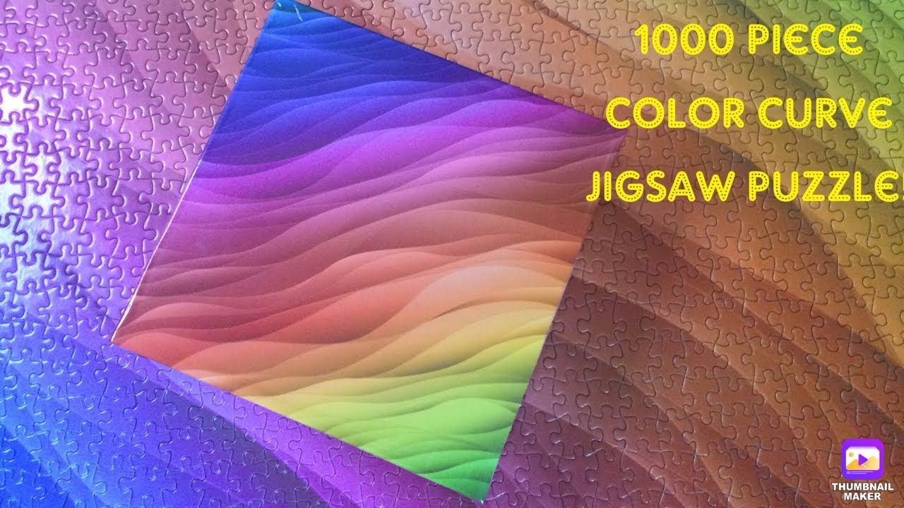 1000 piece Color Curve jigsaw puzzle satisfying and relaxing to watch ...