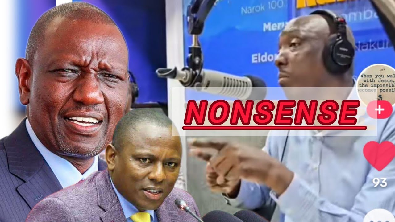 FlGHT Erupts in KAMEME Fm STUDIO as ANGRY Presenter LECTURES Ruto ...