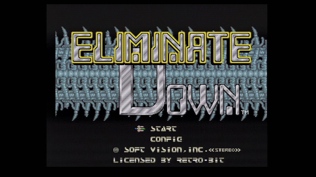 Eliminate Down (2024) - Real Sega Mega Drive (Genesis) Gameplay - YouTube