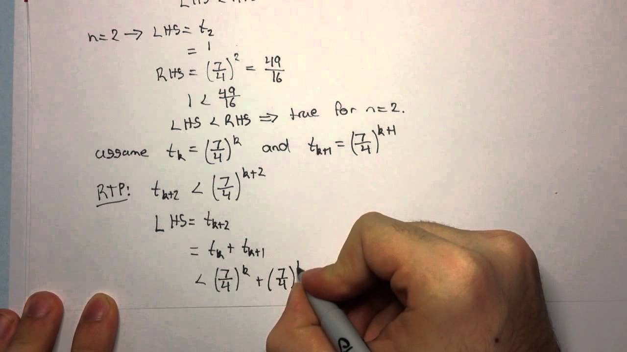 HSC Maths Ext2: Mathematical Induction - Sample Exam Question (Part 2 ...