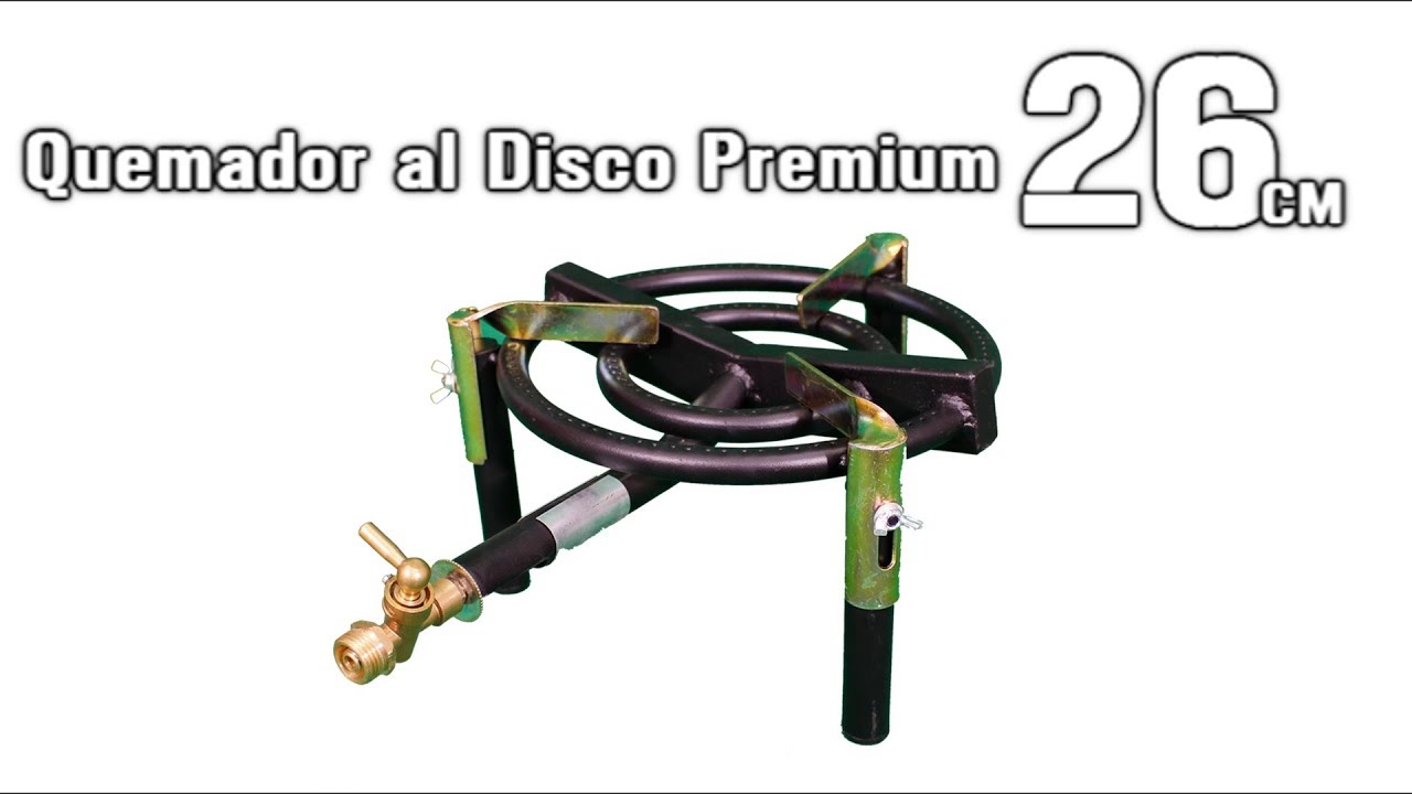 QUEMADOR AL DISCO PREMIUM 26 CM - YouTube