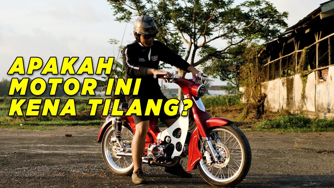 MOTOR KUSTOM ANTI TILANG!!! Enggal Modified Cub Bike Build - YouTube
