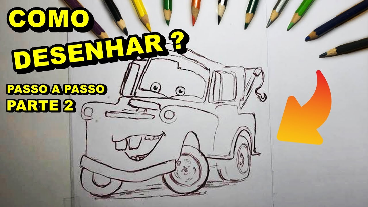 CAMINHÃO GUINCHO MATE I COMO DESENHAR ? - PASSO A PASSO - Drawing Cars ...