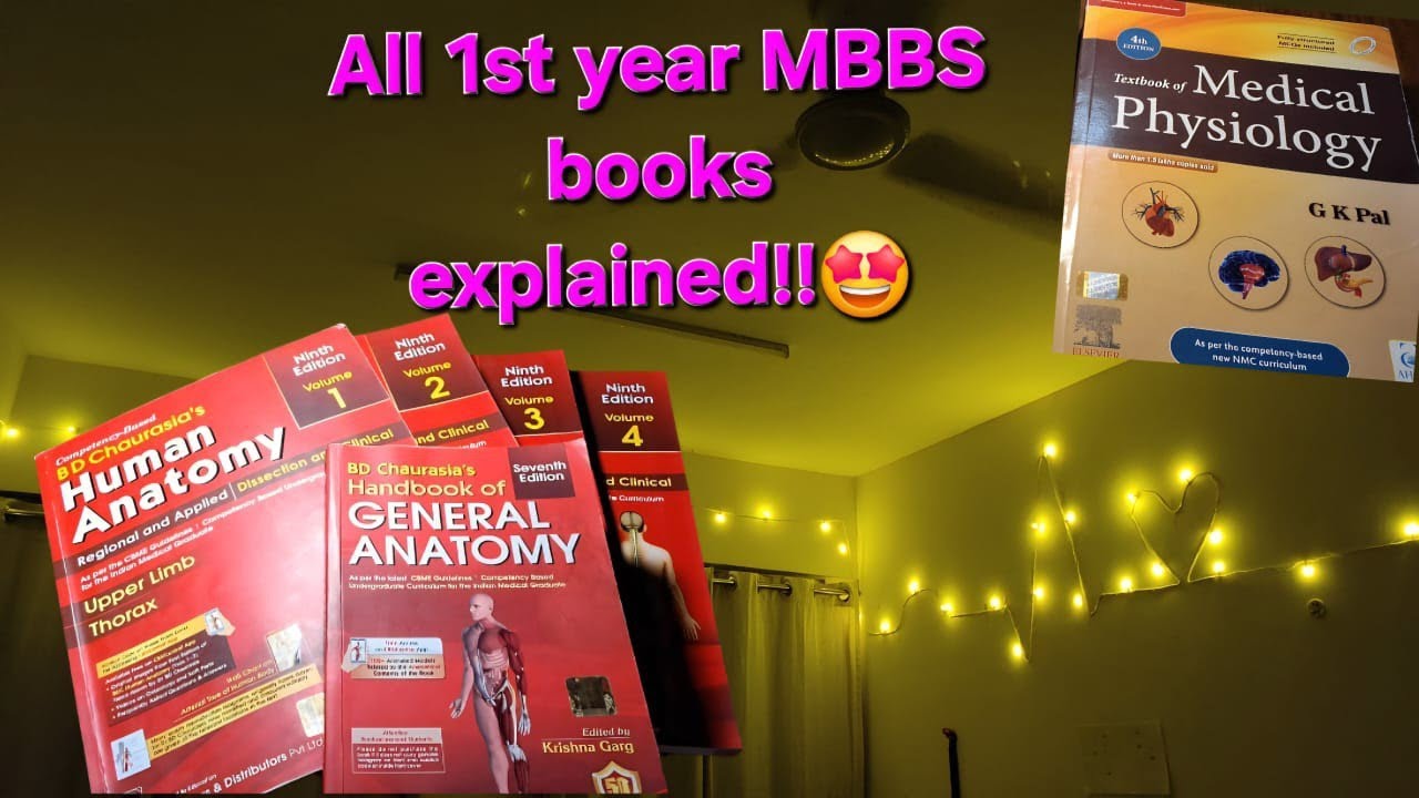All 1st year MBBS Books explained!Must watch video 🤩 - YouTube