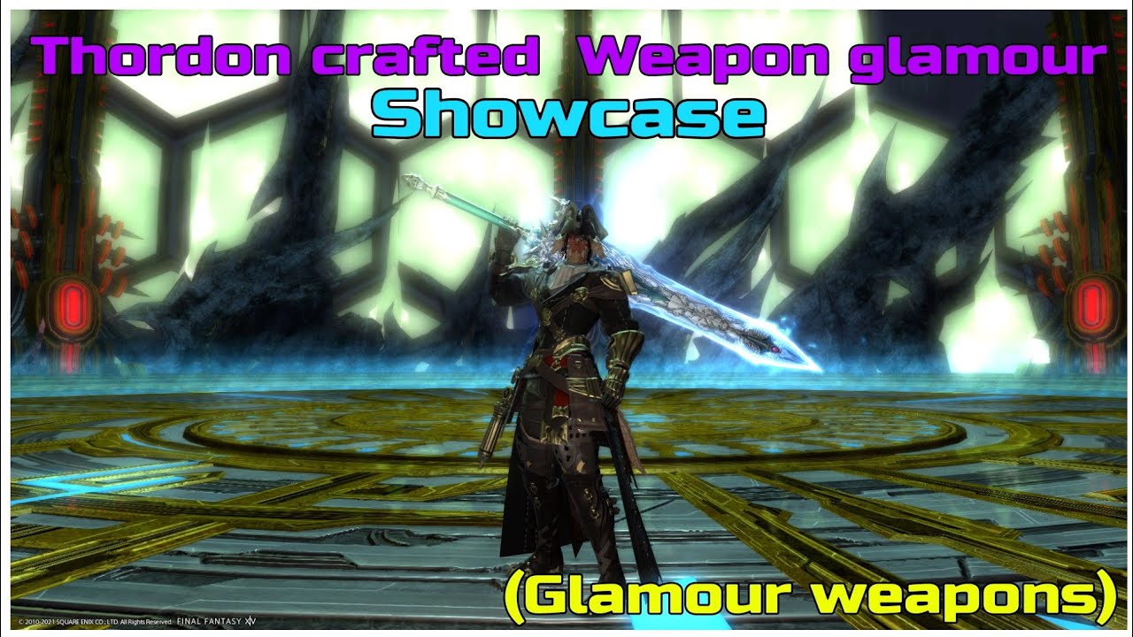 FFXIV King Thordan crafted weapon glamour Showcase - YouTube