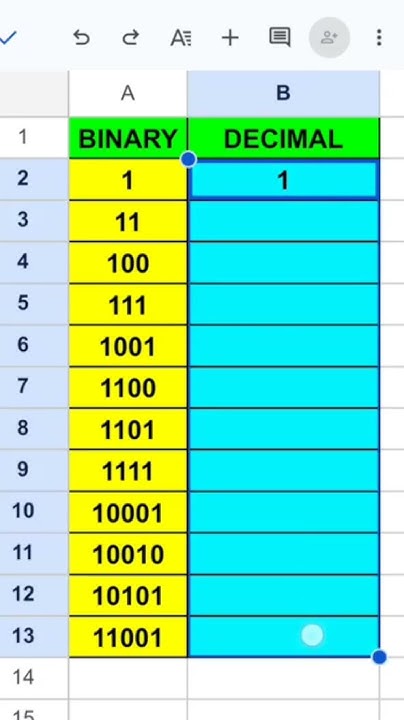 Binary To Decimal🤫 Excel Trick Little Skill Fypシ゚viral Reels Exceltricks Youtube