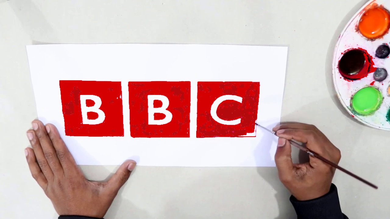 How to draw the BBC logo - YouTube