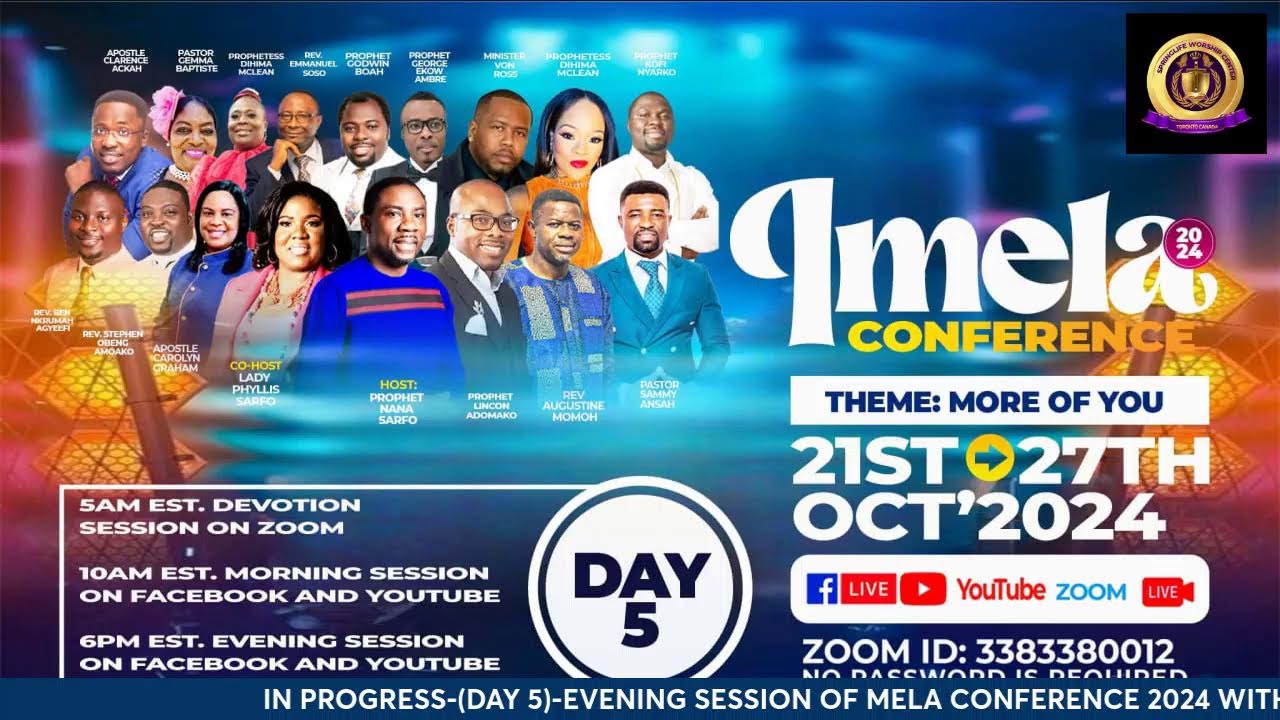(DAY5)- EVENING SESSION-IMELA CONFERENCE 2024-THEME-(MORE OF YOU)-JHN 3 ...