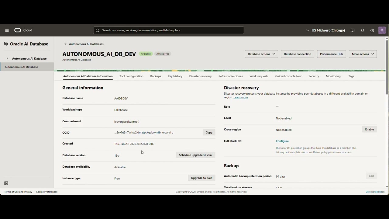 Upgrading Oracle Autonomous AI Database from 19c to 26ai - YouTube