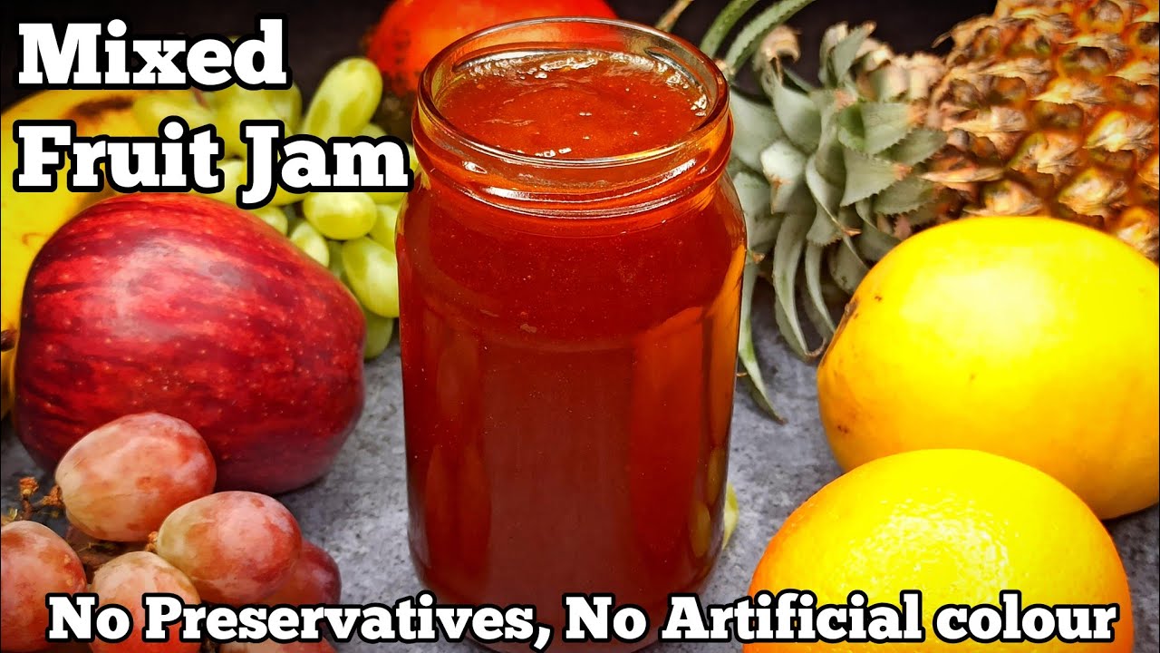 Delicious Homemade Mixed Fruit Jam | Easy Mix Fruit Jam Recipe - YouTube