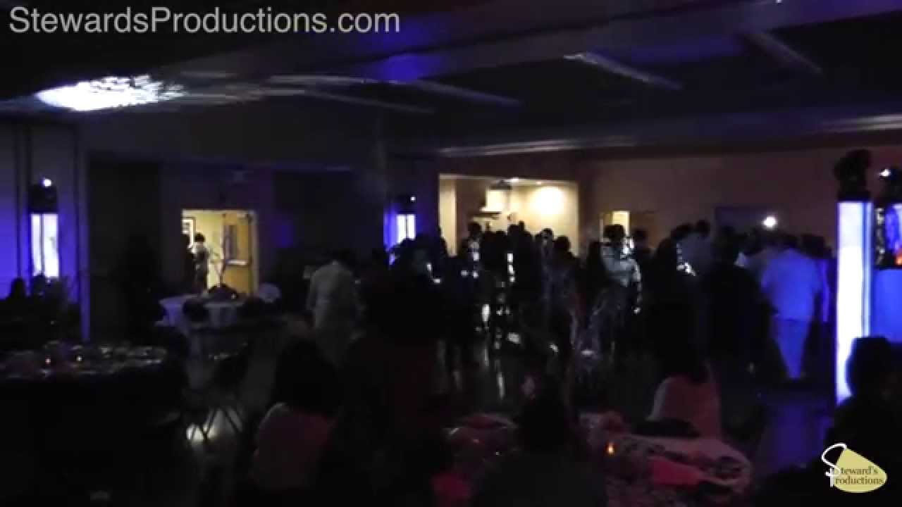 Elation Platinum Spot 5R Pros at a Dallas Wedding DJ lights - YouTube