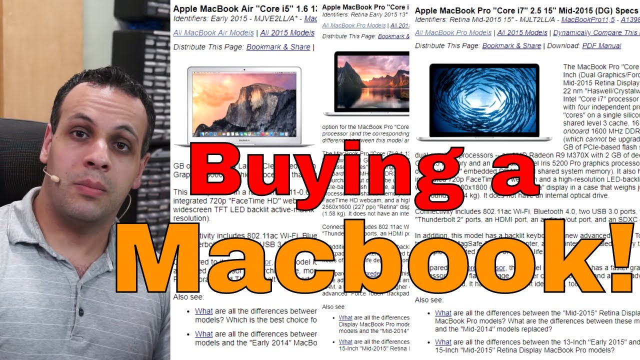 Macbook buyer's guide: Louis' recommendation list. - YouTube