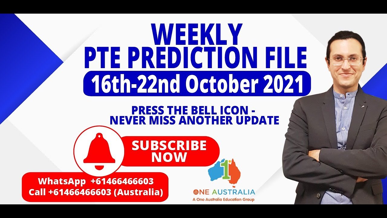 Weekly PTE Prediction File | 16th Oct - 22nd Oct | High Repetition | A ...