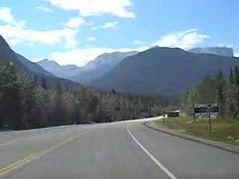 approaching the Jasper National Park gate - YouTube