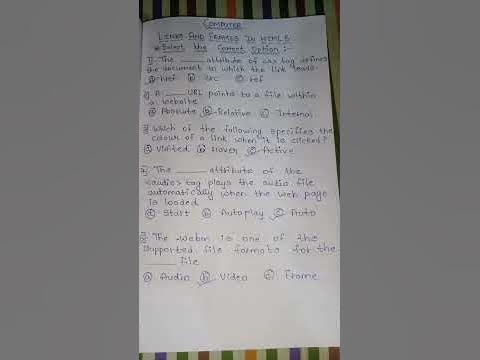 Links and Frames in HTML5#computer - YouTube