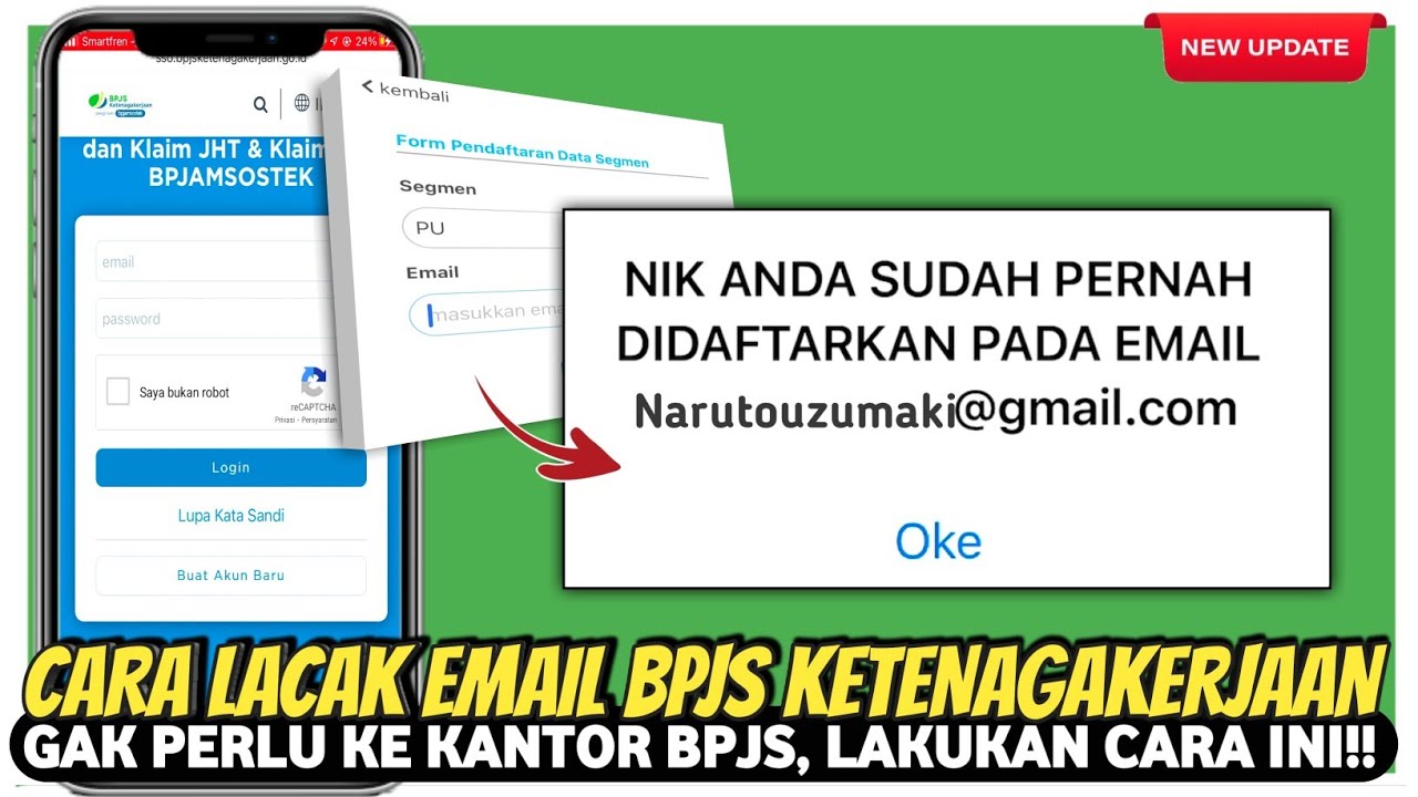Cara mengetahui email yang terdaftar di bpjs ketenagakerjaan • cara ...