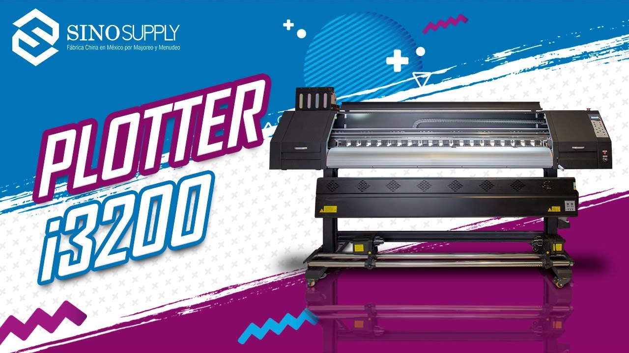 Plotter de impresión i3200 Sino Supply - YouTube