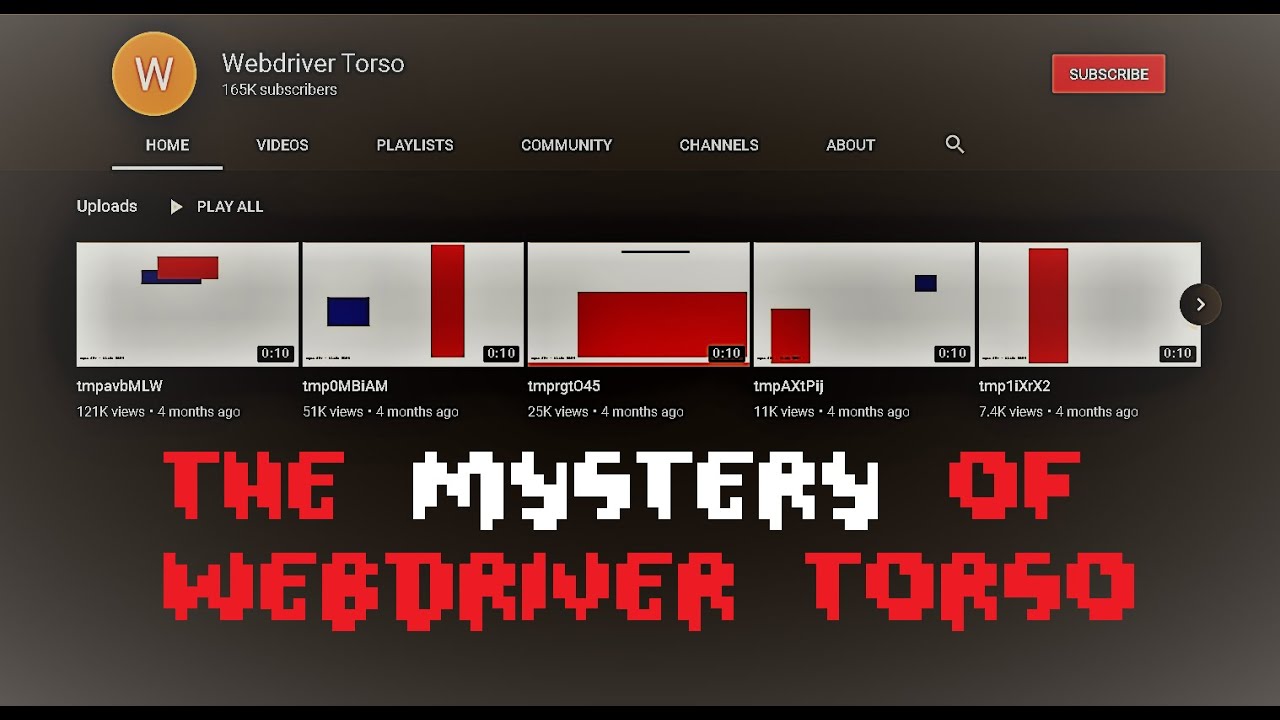The Mystery Of Webdriver Torso - YouTube