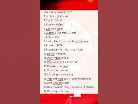 Ngôn ngữ genZ @@ - YouTube