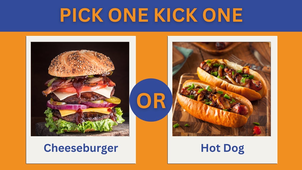 Pick One, Kick One! Junk Food Edition! - YouTube