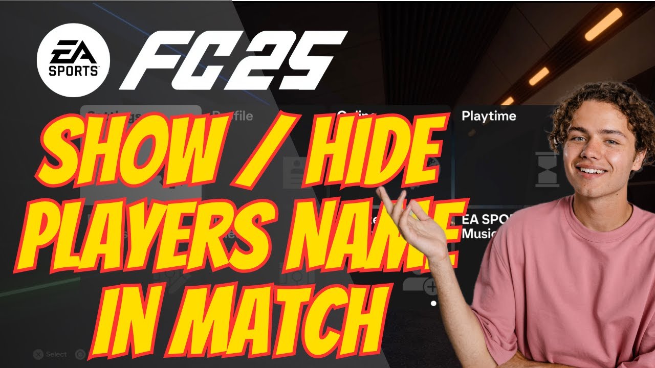 How to Show / Hide Players Name in Match in FC 25 - Activate Players ...