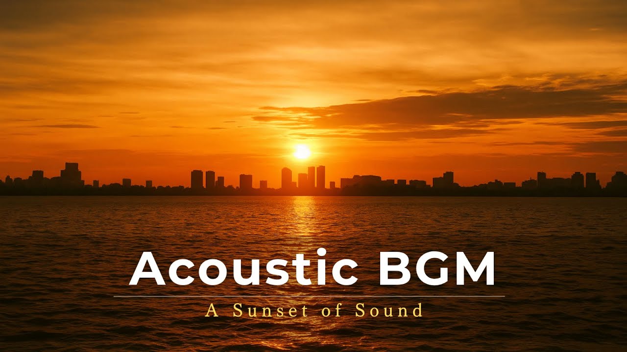 Sunset Acoustic Guitar BGM – Peaceful Music for Relaxing and Studying ...