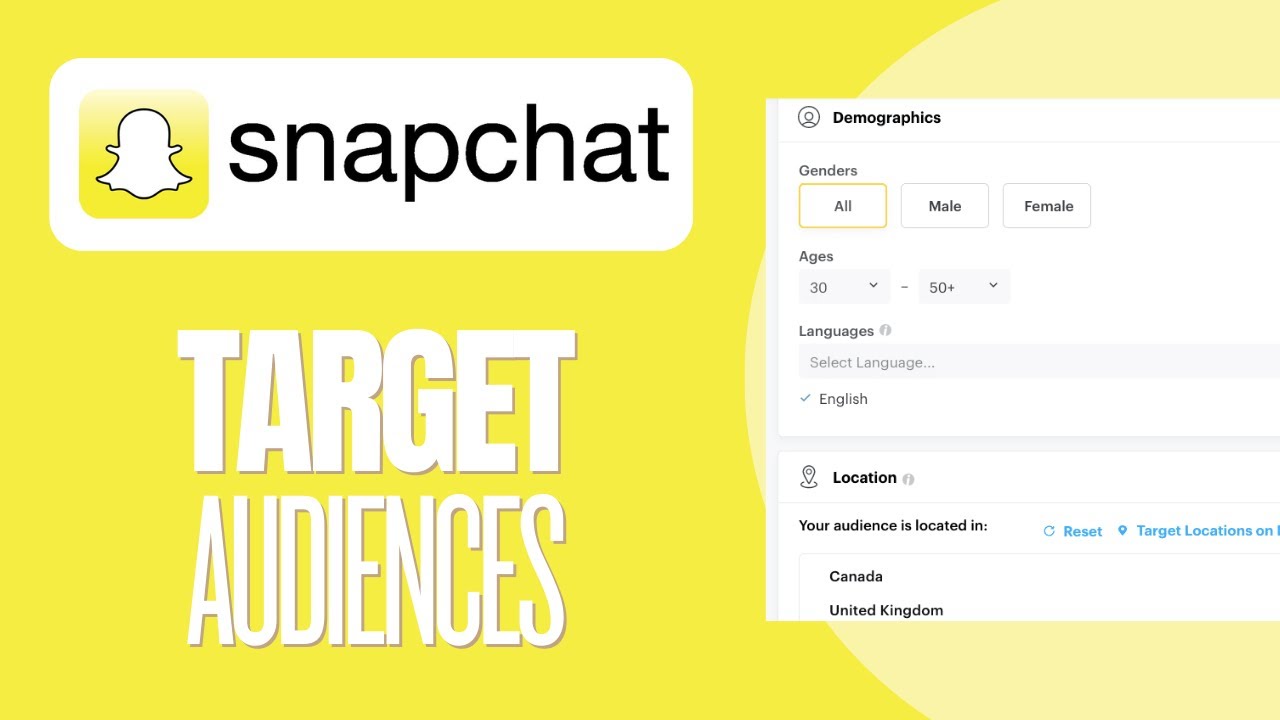 How to Use Snapchat Ads Manager to Target Specific Audiences - YouTube