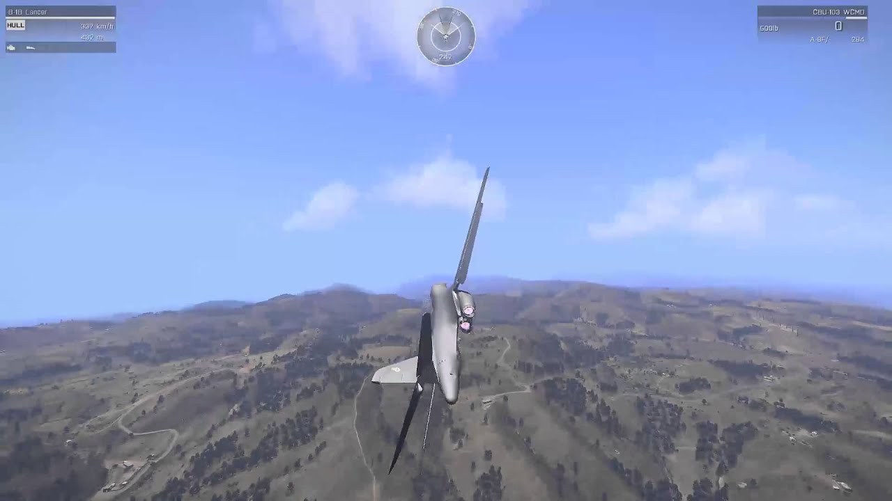 ARMA 3: USAF B-1 - Cluster Bombs - Prepare for LAG - YouTube