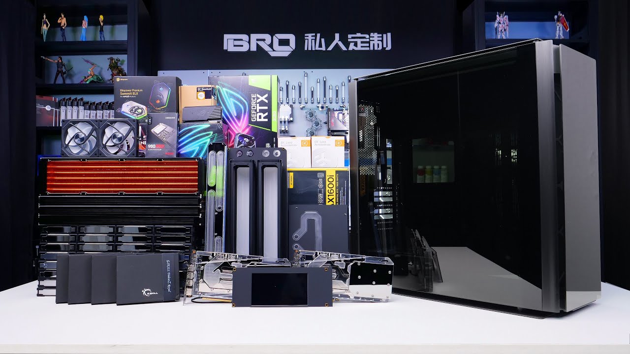 「BRO」4K TRIPLE KILL🔪🔪🔪 CORSAIR 1000D With 34 Unit Fan WITH AMD 3990X PC ...