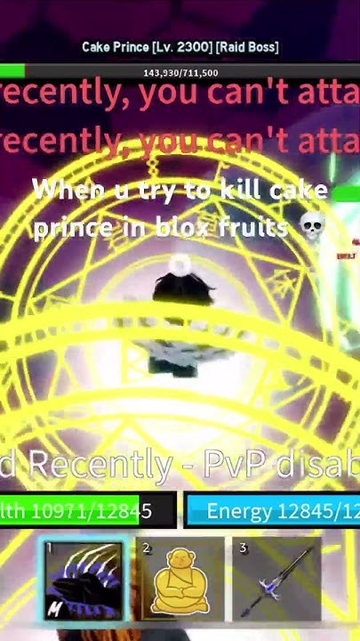 When U Try To Kill Cake Prince In Blox Fruits 💀 Youtube