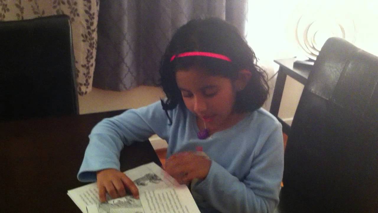 Nia reading Harold the Hungry Plant - YouTube