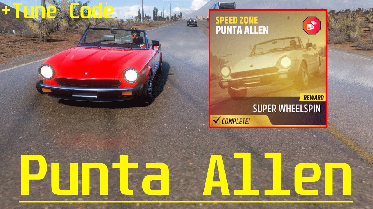 Punta Allen Speed Zone + Tune Code | Forza Horizon 5 - YouTube