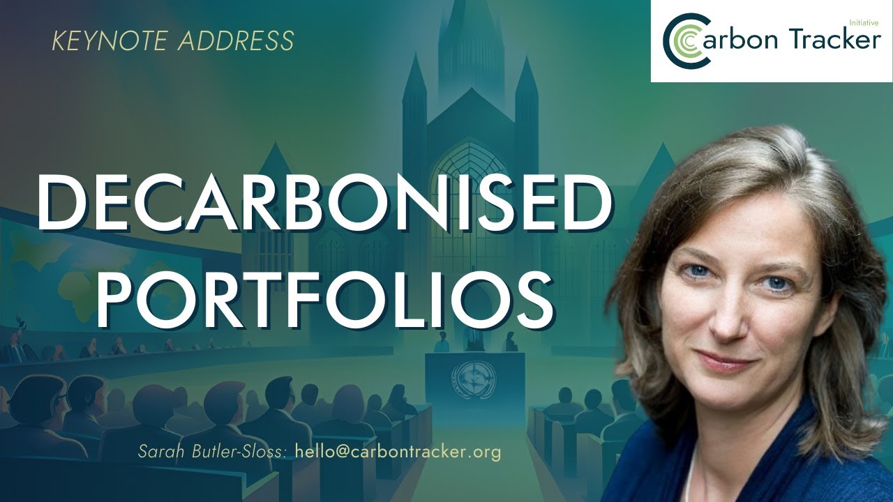 Sarah Butler-Sloss – What Are The Financial Implications Of COP21 ...