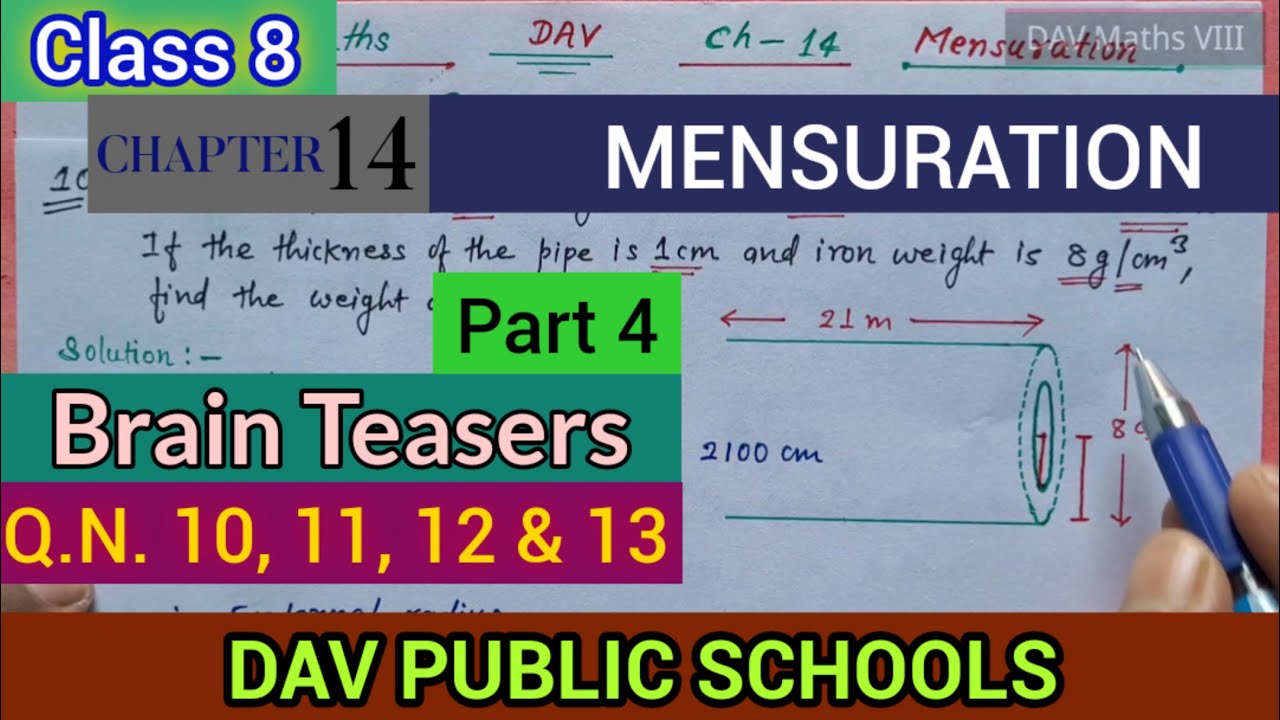 DAV Class 8 Maths Chapter 14 Brain Teasers Q N 10 11 12 13 YouTube dav-class-8-maths-chapter-14-brain-teasers-q-n-10-11-12-13-youtube