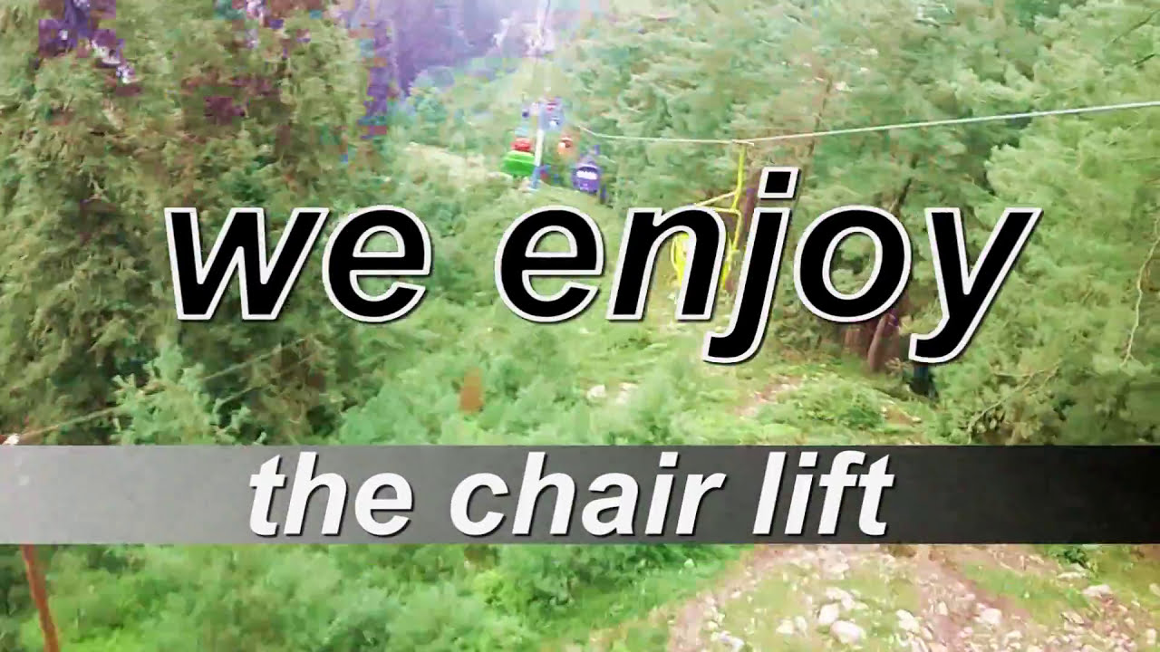 chair lift in AUBIA beauty full sights in AUBIA . - YouTube
