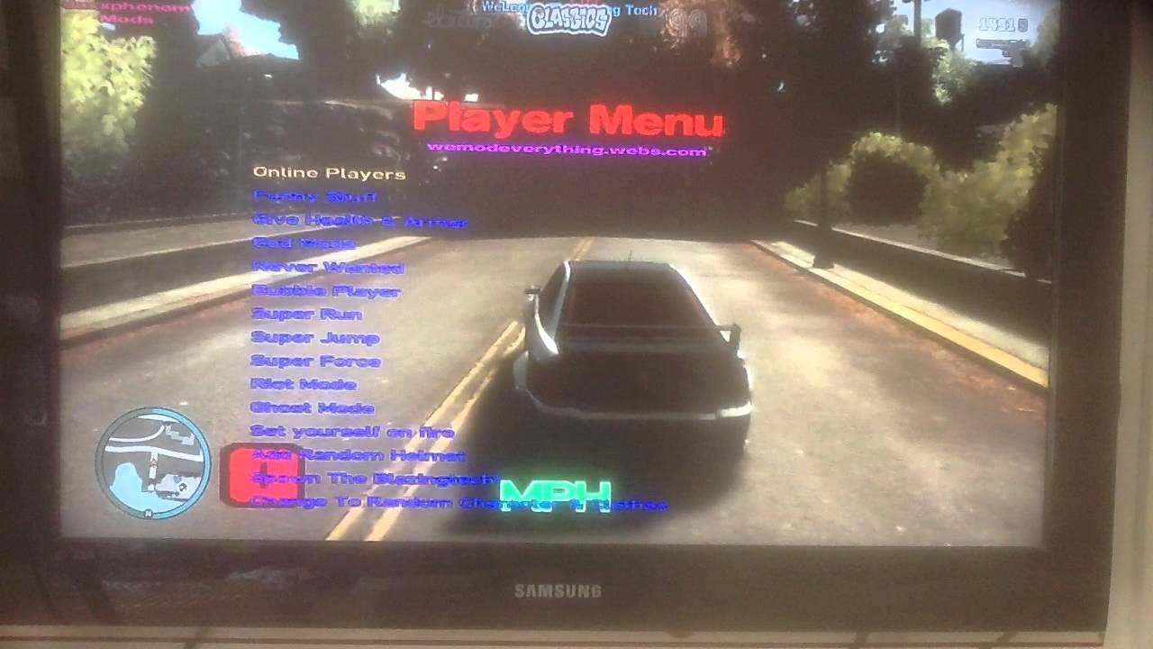GTA IV MOD MENUS 1.06 ONLINE {PS3} - YouTube